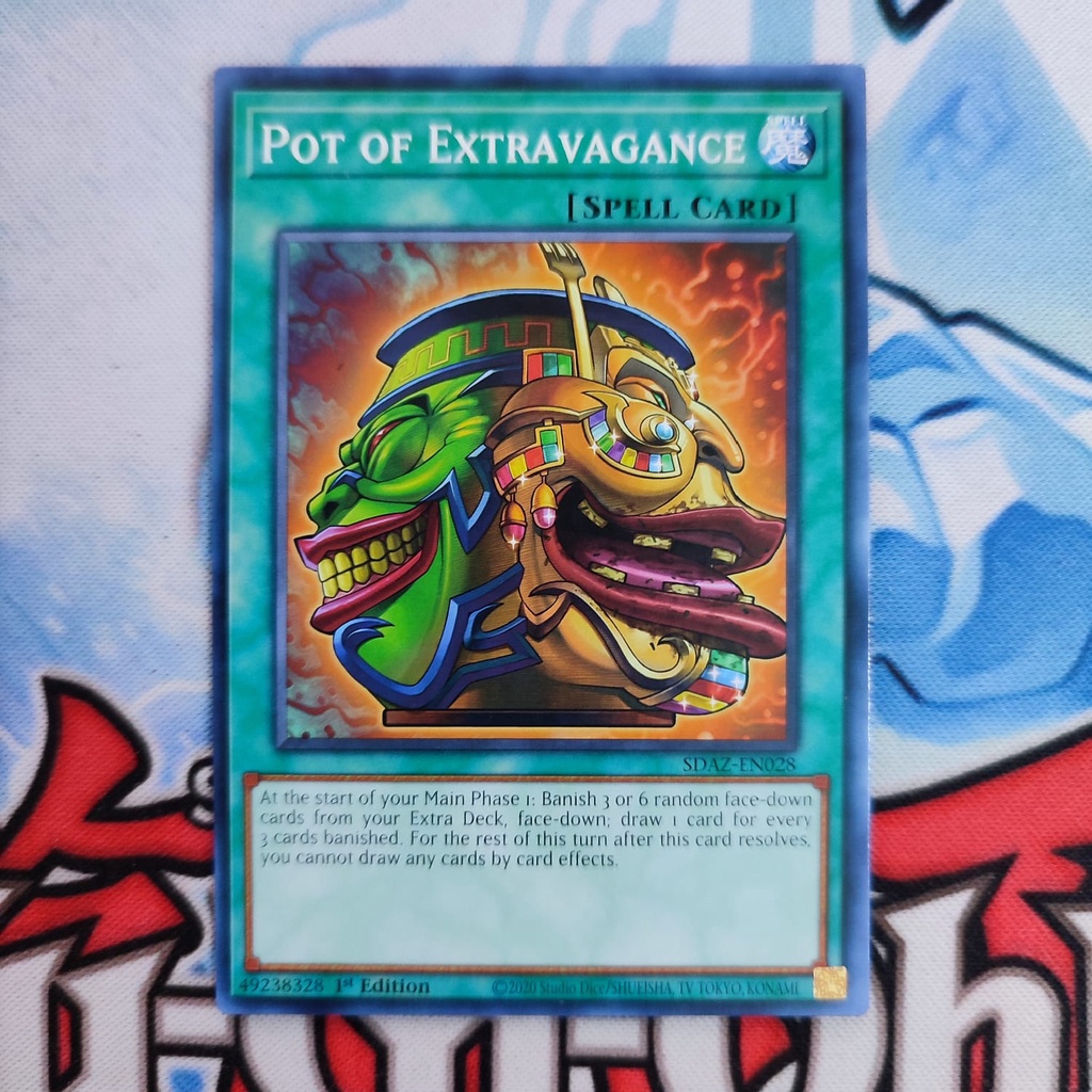 Jual yugioh pot of extravagance sdaz common 1st original | Shopee Indonesia