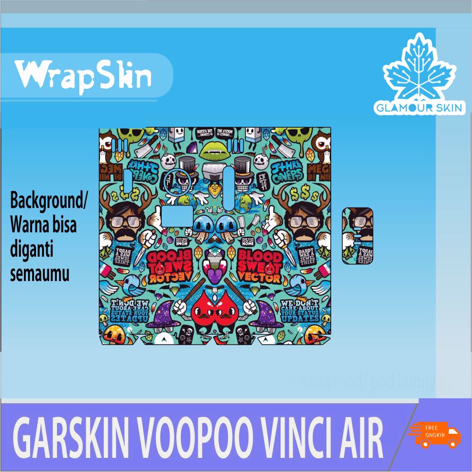 Jual Premium Voopoo Vinci Air VAPOR/MOD/POD Garskin skin Wrap Custom ...