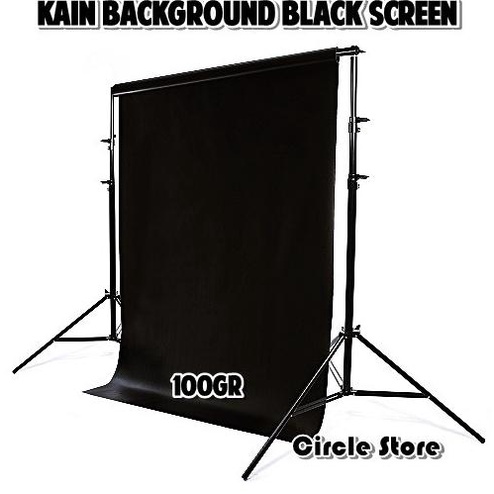 Jual Kain Background Hitam Black Screen / Kain Backdrop Studio Hitam ...