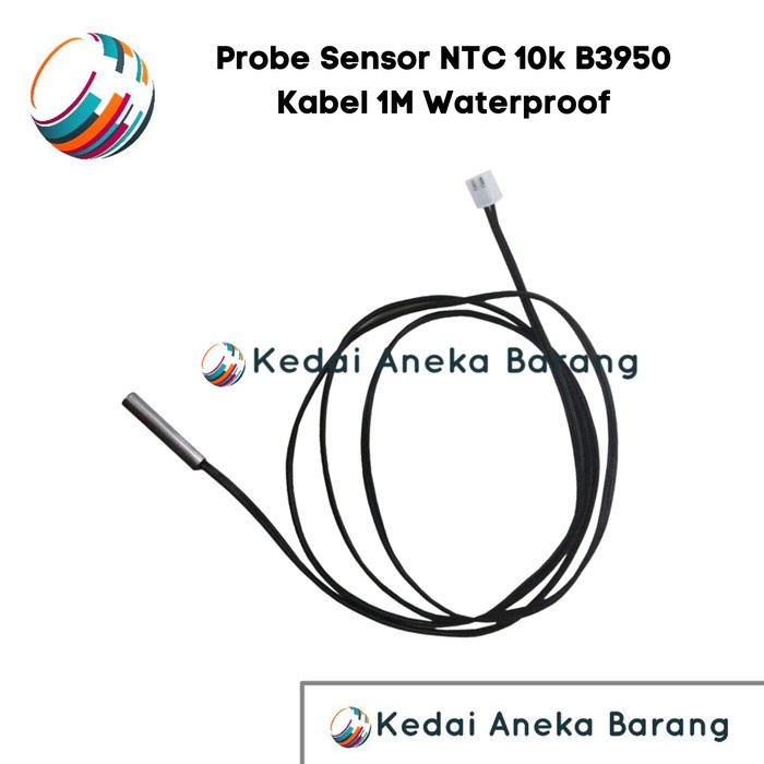 Jual Thermistor NTC 10K B3950 3950 Temperature Sensor Suhu Probe Kabel 2M | Shopee Indonesia