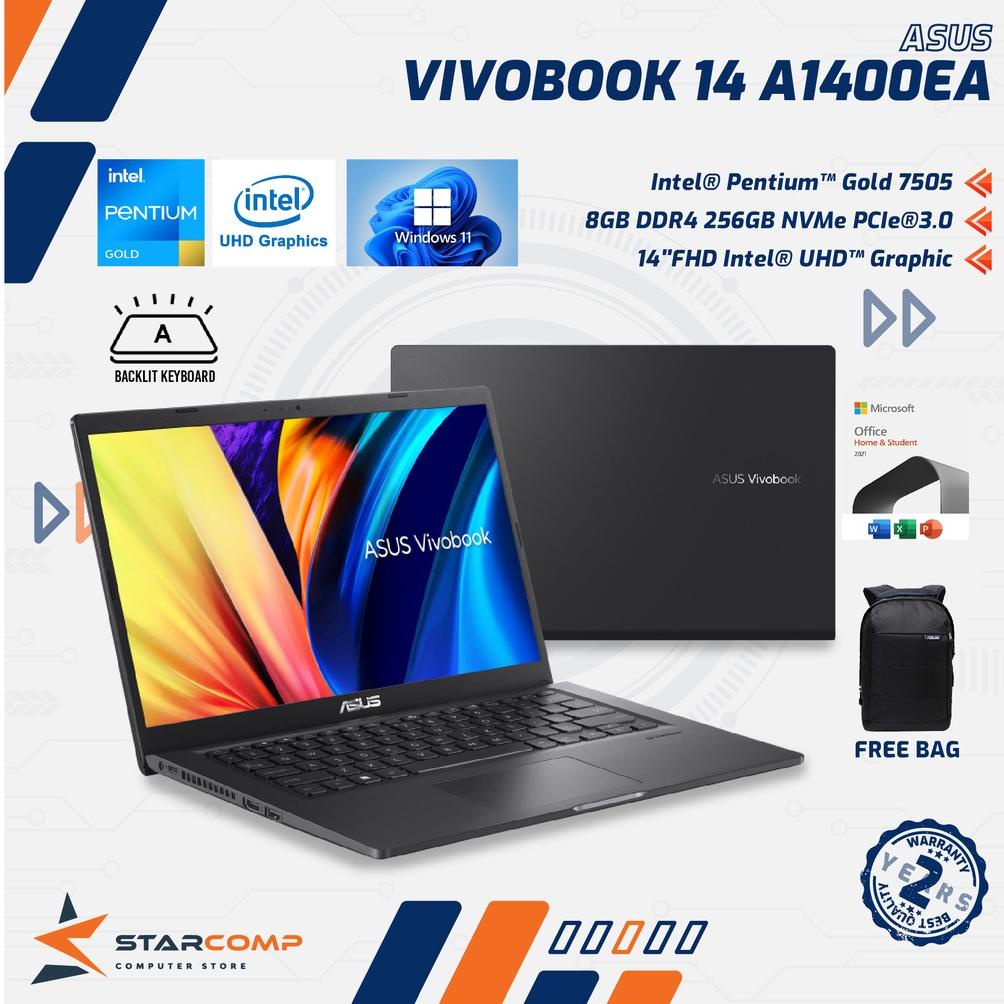 Jual ASUS Vivobook 14 A1400EA Pentium Gold 7505 8GB 256GB 14" FHD W11 ...