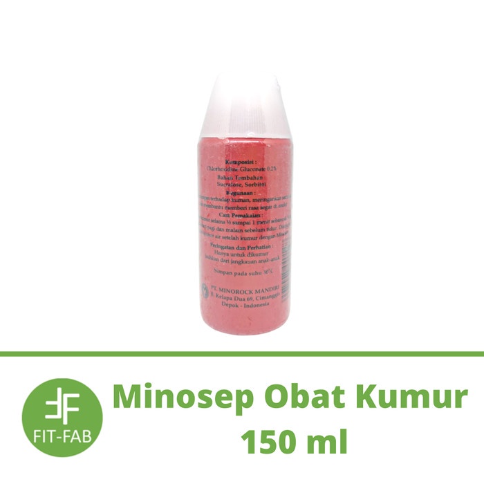 Jual Minosep Merah Obat Kumur Sariawan 150ml 150 ml | Shopee Indonesia