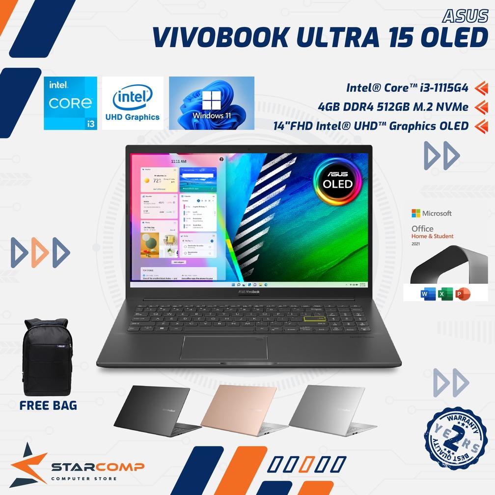 Jual ASUS VivoBook Ultra 15 K513EA I3-1115G4 8GB 512GB 15.6" FHD OLED ...