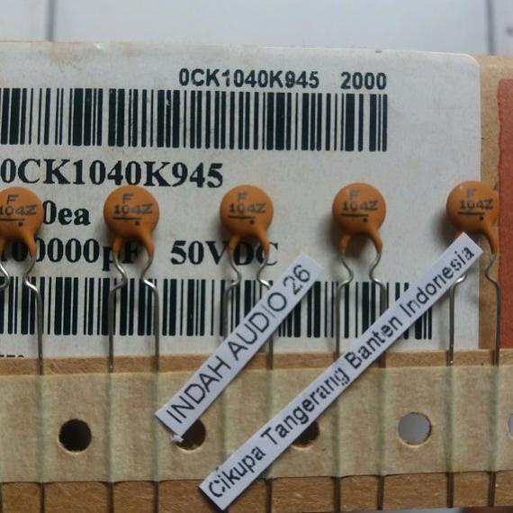 Jual cap 104 50v RoHS capasitor 104 50 vdc kapasitor 0.1uf 50 v ...