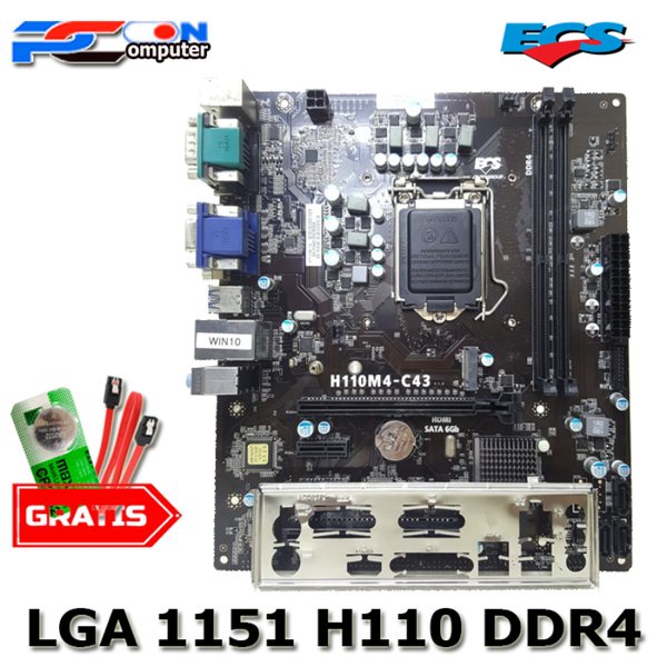 Jual Mainboard Motherboard Mobo Lga 1151 H110 Msi Onboard Ddr4 | Shopee Indonesia
