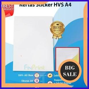 Jual Kertas Stiker A4 Hvs Matte Folio Doff Stiker Label Printable ...