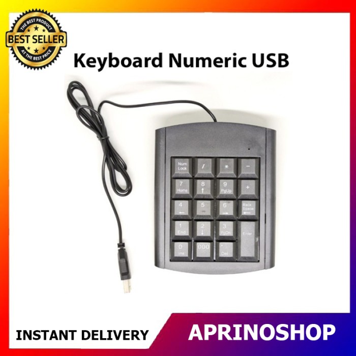 Jual Keypad Numeric Keyboard Angka USB Calculator Num Lock Akunting ...