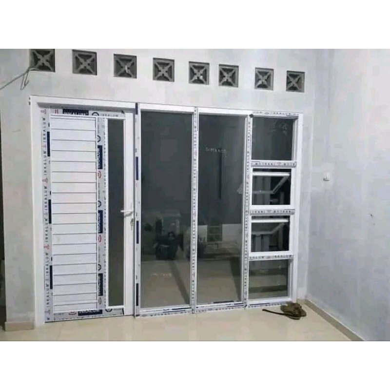 Jual pintu jendela aluminium almini kaca acp | Shopee Indonesia