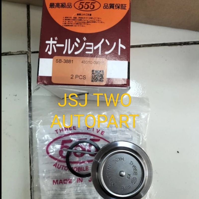 Jual Ball Joint Up Atas Toyota Fortuner Innova Hilux 555 Original Japan ...