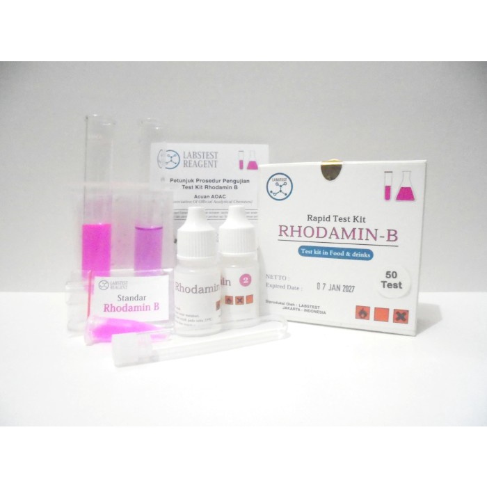 Jual Alat Uji Pewarna Rhodamin B, Test Kit Rhodamine B Rapid Test ...