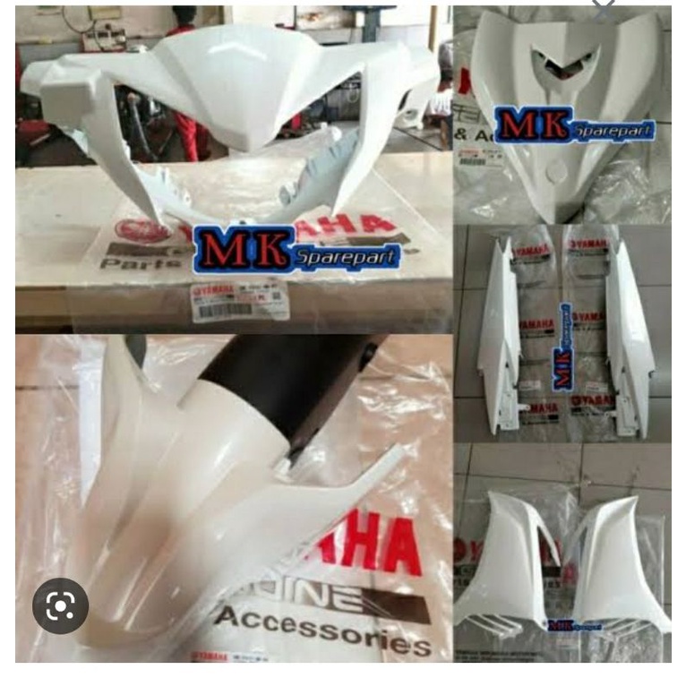 Jual Jual cover full body halus jupiter mx new 135/LC full putih original yamaha | Shopee Indonesia