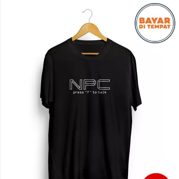 Jual KAOS BAJU NPC NON PLAYER CHARACTER GAMER ESPORTS MMORPG BOT ROBOT ...