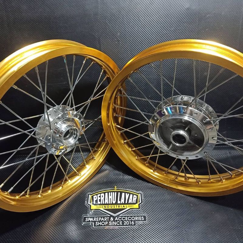 Jual rakitan velg ruji tromol king megapro full krom tanpa ban | Shopee ...