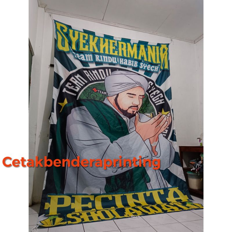 Jual cetak bendera printing syekhermania | Shopee Indonesia