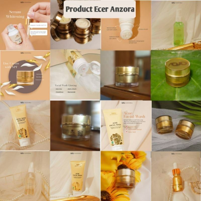 Jual Ecer anzora skincare/eceran produk anzora/satuan anzora skincare ...