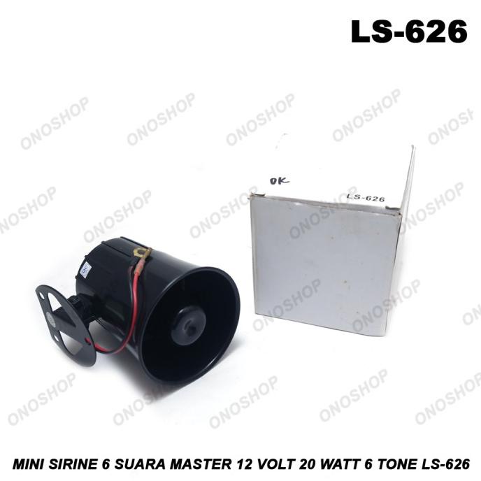 Jual Mini Sirine 6 Suara MASTER 12 Volt 20 Watt 6 Tone sparepart 54PR23 ...