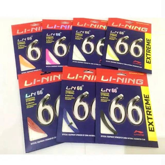 Jual Senar Raket Badminton Lining Ln 66 Extreme 100% Original Made In ...