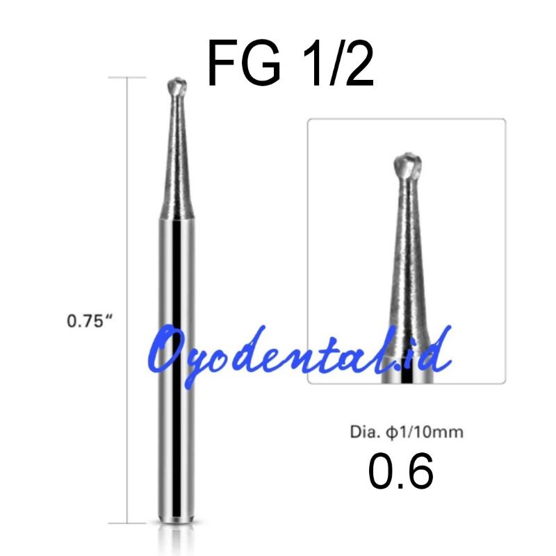 Jual Dental Bur Carbide Tungsten FG1 FG2 FG3 FG4 FG5 / Bur Tulang Metal ...