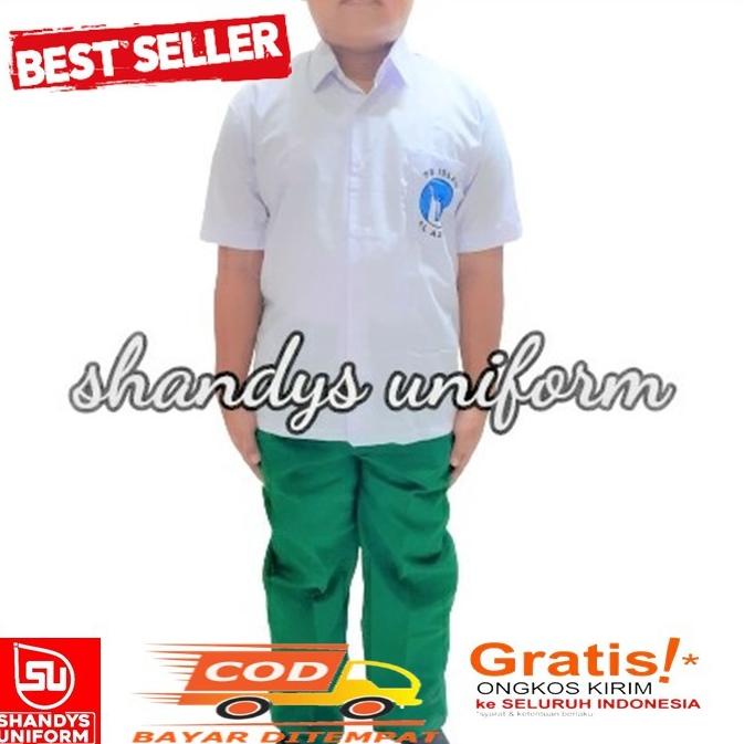 Jual Setelan Seragam Sekolah Sd Al Azhar Model Hem Putih+Celana Hijau ...