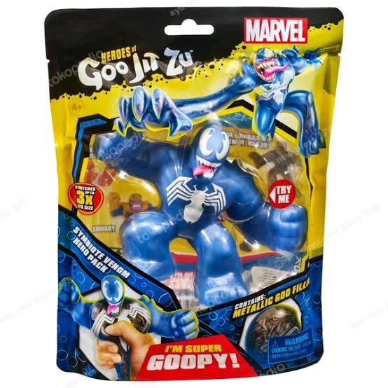 Jual Goo Jit Zu Venom Marvel Hero Pack - Marvel Venom Squishy Goojitzu Ori | Shopee Indonesia
