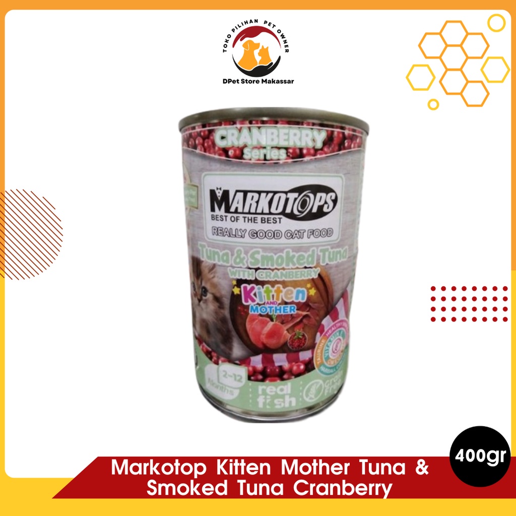 Jual Makanan kucing kaleng-Markotop Kitten Mother Tuna&Smkd Tuna 400gr ...