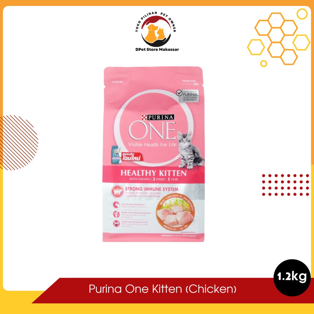 Jual Makanan kucing kering-Purina One Kitten (Chicken) 1.2Kg dry food ...