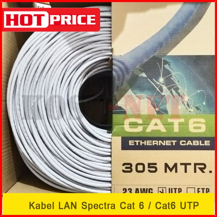 Jual Kabel LAN Spectra Cat 6 / Cat6 UTP 1 roll | Shopee Indonesia