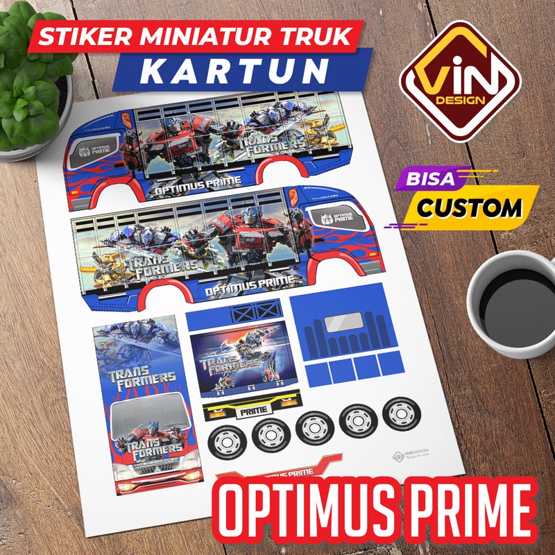Jual STIKER MINIATUR TRUK / OPTIMUS PRIME / TRANSFORMERS / KARTUN ...