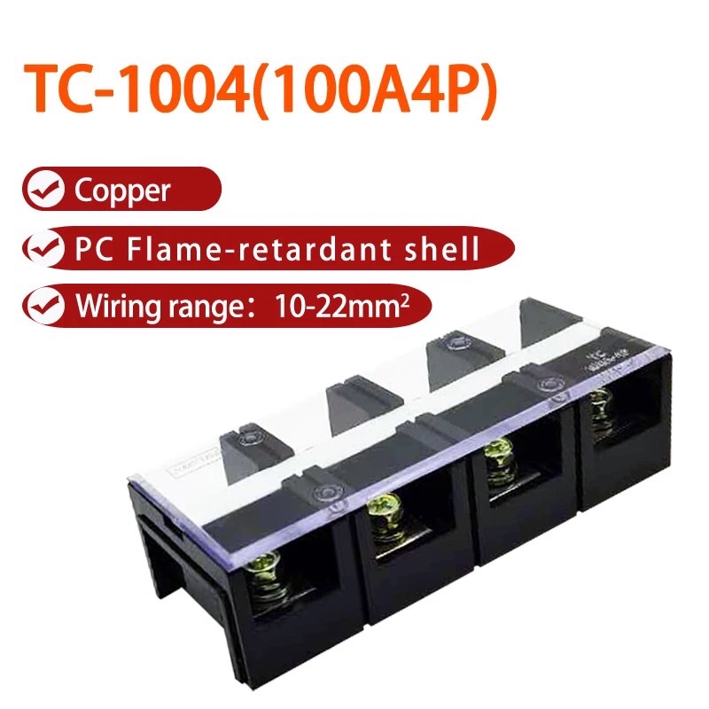 Jual Terminal Block TC-1004 100A 4P 600V TC1004 | Shopee Indonesia