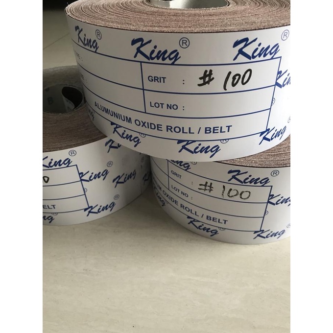 Jual Amplas Roll Kain KING Grit 100 4x50 meter | Shopee Indonesia