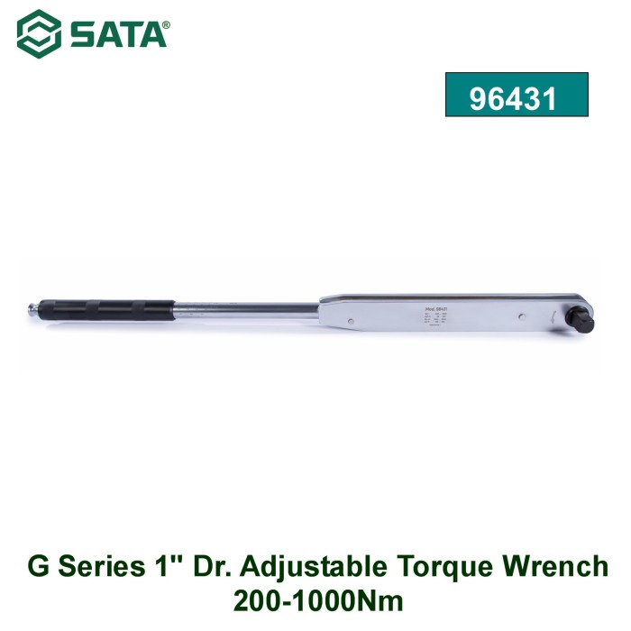 Jual SATA 96431 Kunci Momen Torsi 1 Inch Dr. Adjustable Torque Wrench ...