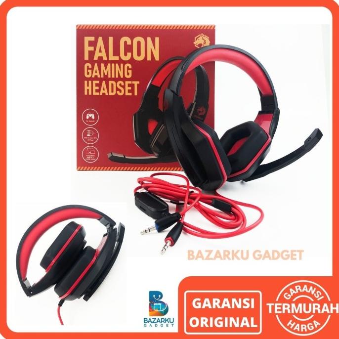 Jual Headphone Gaming Icewolf Falcon Headset Gaming Headset Original ...