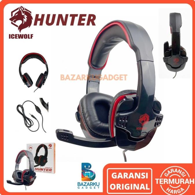 Jual HEADPHONE GAMING ICEWOLF HUNTER GAMING HEADSET | Shopee Indonesia