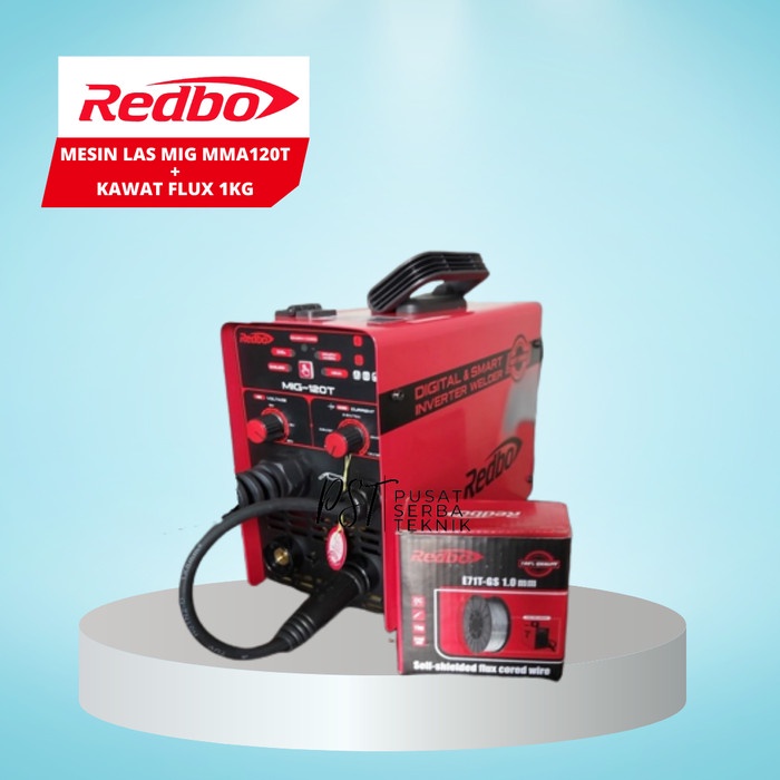 Jual Terlaris Las Mig Mesin Las Mig 120T Redbo + Kawat Flux 1Kg ...