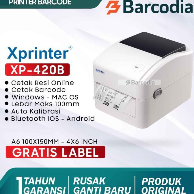 Jual PRINTER BARCODE THERMAL / LABEL PRINTER XP-420B | BI-420B 110MM ...