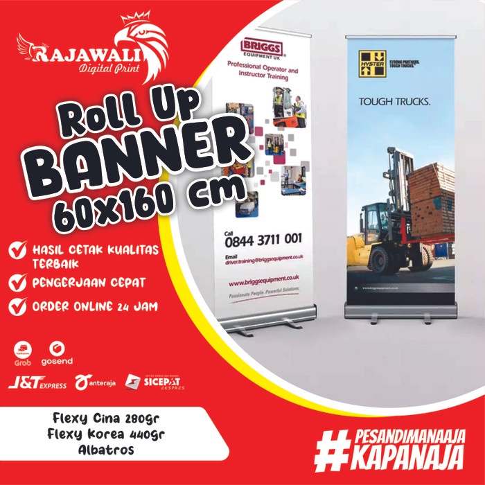 Jual Banner Roll Up Banner Standing Banner Ukuran 60X160 Cm | Shopee Indonesia