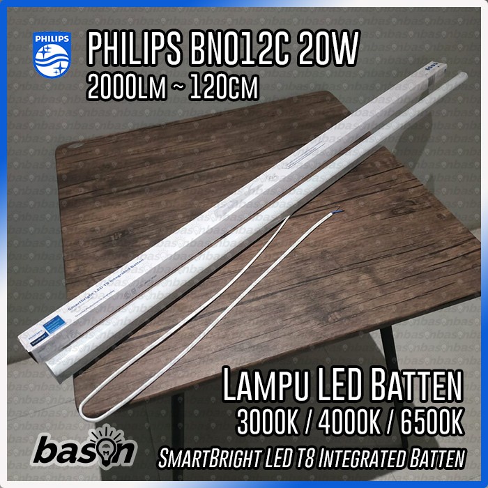 Jual PHILIPS BN012C 20W LED20 120cm - SmartBright LED T8 Integrated ...