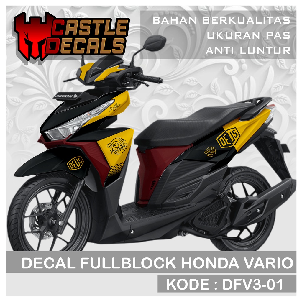 Jual STIKER DECAL VARIO STICKER FULL BLOK 2015/2016 - DFV03 | Shopee ...