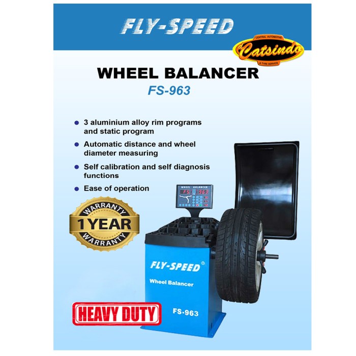 Jual Mesin Balacing /Wheel Balancer FS 963 Fly Speed (Balancing Ban ...