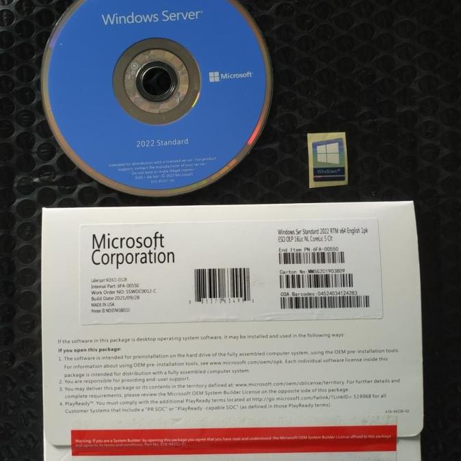 Jual WIN SERVER 2022 STD STANDARD 64 BIT 16 CORE (INCLUDE 5 CAL ...