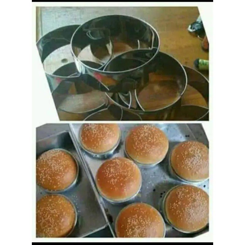 Jual RING CUTTER ROTI BULAT uk 5x5cm COOKIES CUTTER CETAKAN ROTI BURGER ...