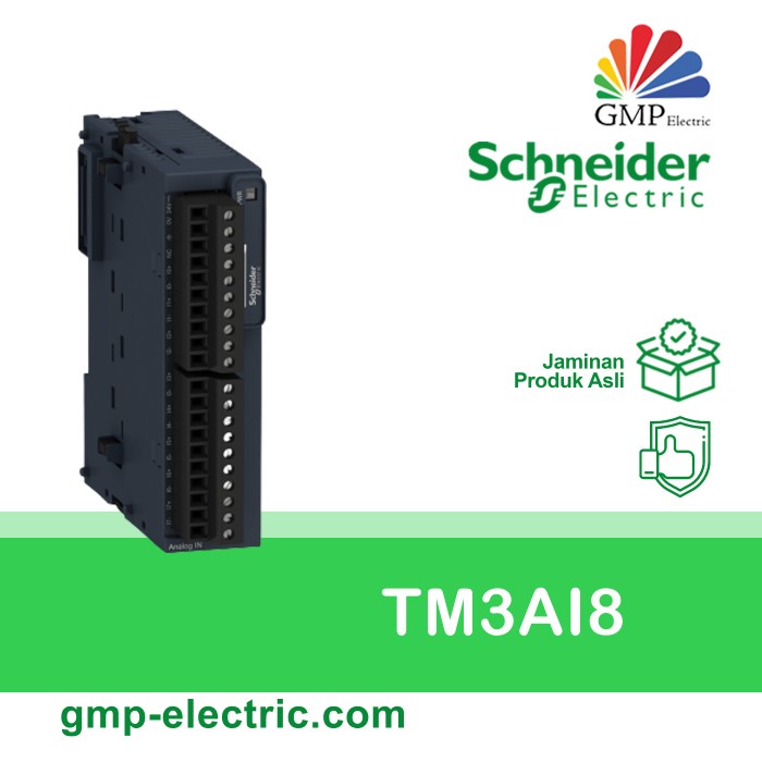 Jual PLC Schneider TM3AI8 8 Analog Input Voltage/Current Output ...