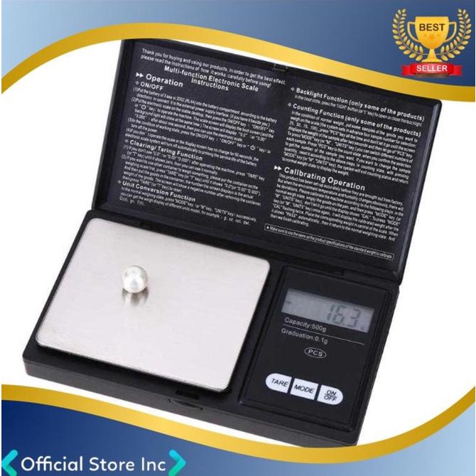 Jual Timbangan Digital 0.01 Gram 500G Emas Permata Carat Berlian ...