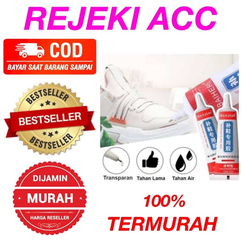 Jual Lem Sepatu Sandal sendal Lim Kuat 50-60ml Lengket Waterproof Tahan ...