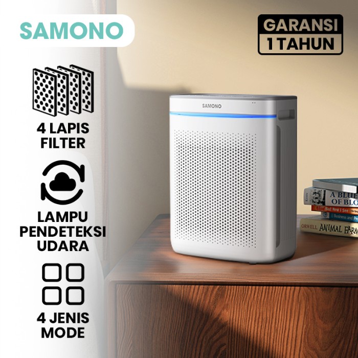 Jual SAMONO SMART AIR PURIFIER TOUCH SCREEN 4 TOMBOL TIMER 4 MODE SW ...