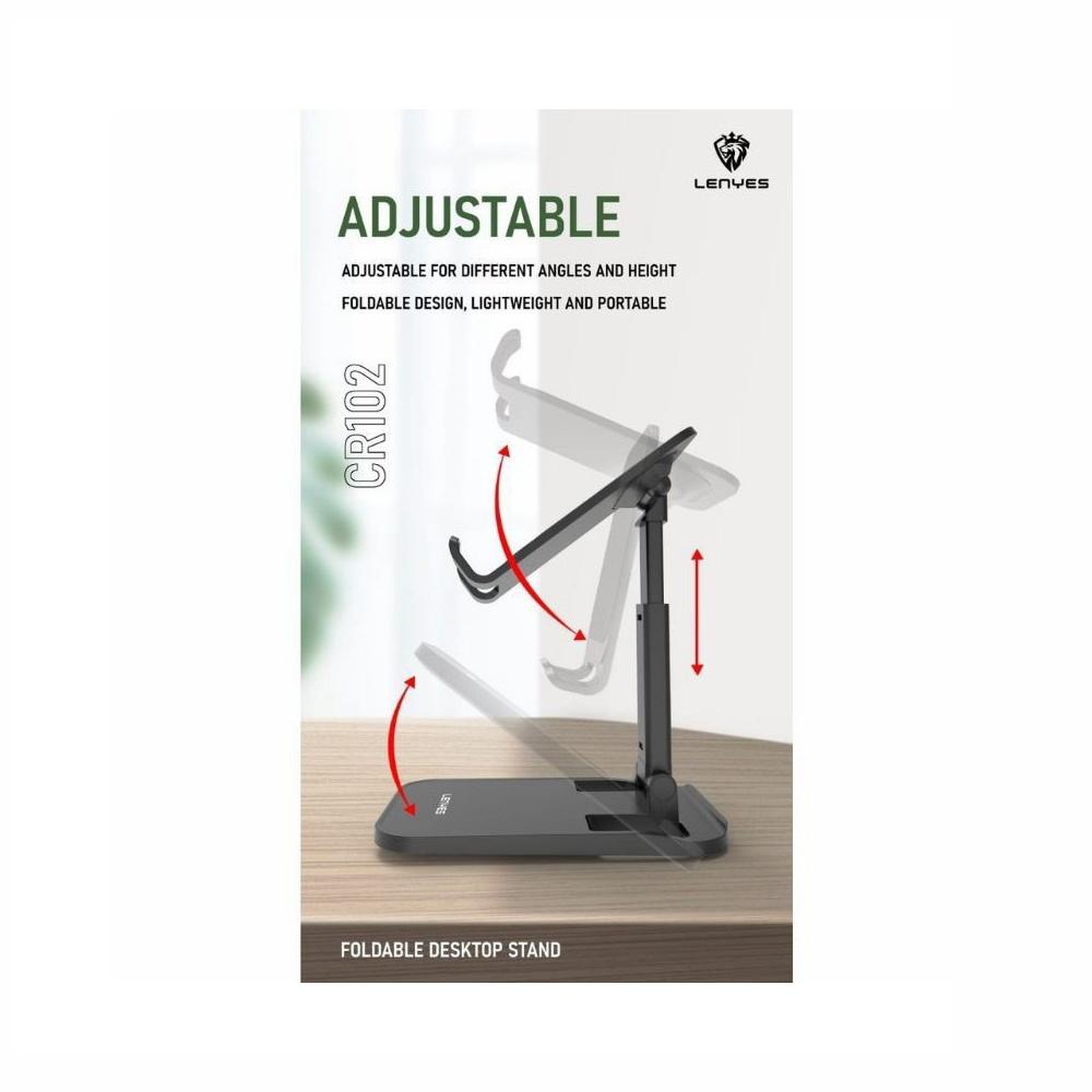 Jual Holder LENYES CR102 Folding Meja Stand HP Lipat Portable Besi ...