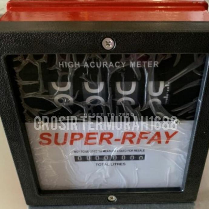 Jual SUPER-RFAY Flowmeter 4 Digit 1.5 Inch Meteran Solar Flow Meter ...
