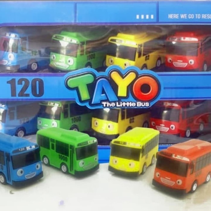 Jual Must Have!! Mainan Figure Bus Taiyo School Bus Set 8Pc Box Bis ...