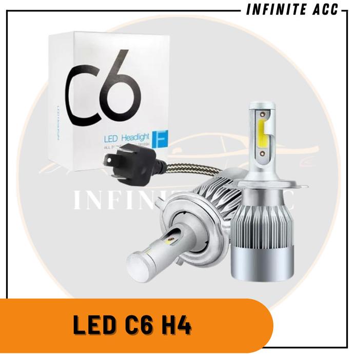 Jual Lampu Mobil Avanza Innova LED C6 H4 Headlight Putih Headlamp Dim ...