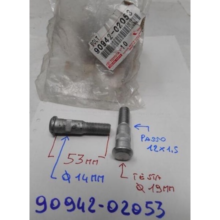 Jual Baut Roda Depan 90942-02053 Ori Hardtop Dan Prado | Shopee Indonesia